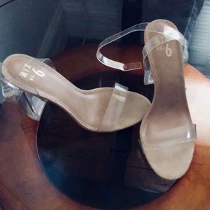 Mix No. 6 | Shoes | Nude Clear Lucite Sandal | Poshmark
